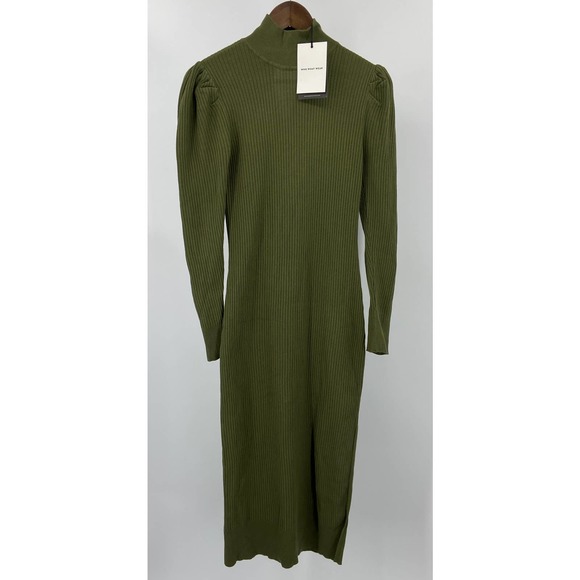 Who What Wear | Dresses | Nwt Who What Wear Green Ribbed Maxi Dress ...